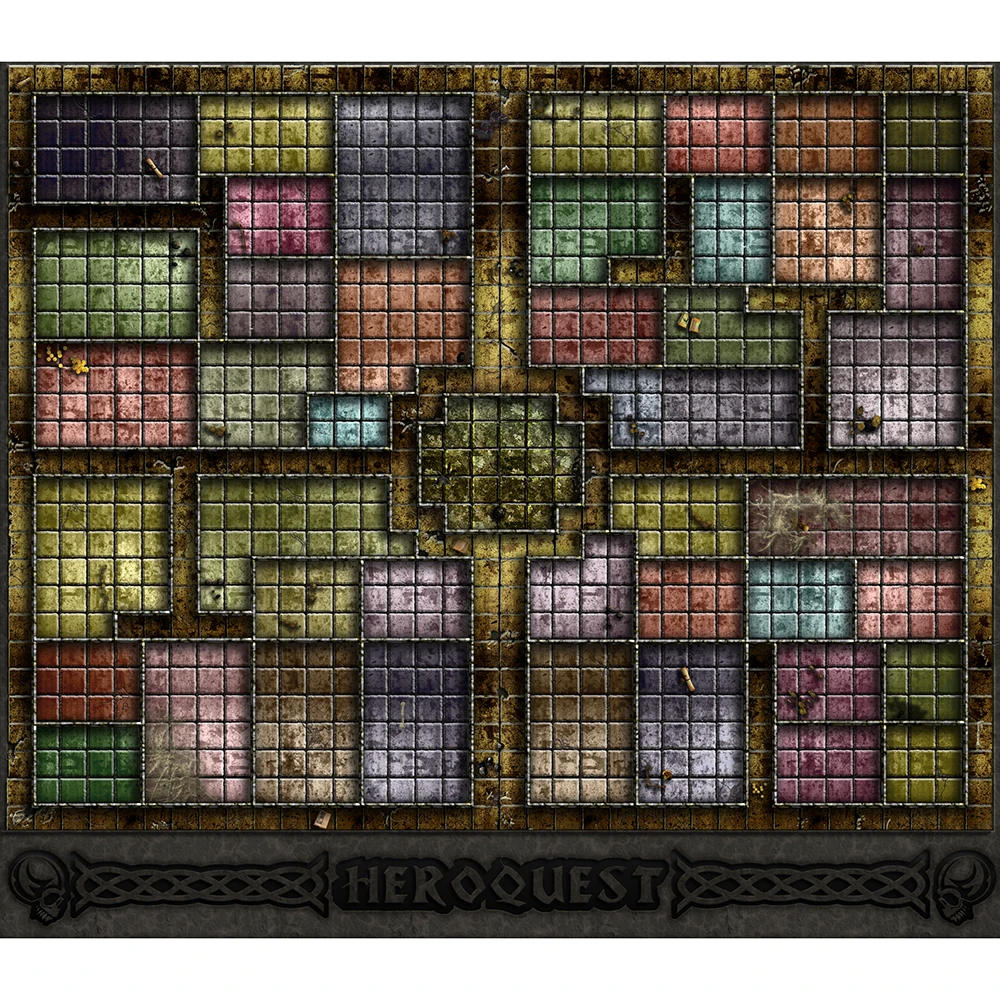HeroQuest-Playmat-Big-personalizado-com-bordas-costuradas-bordas ...