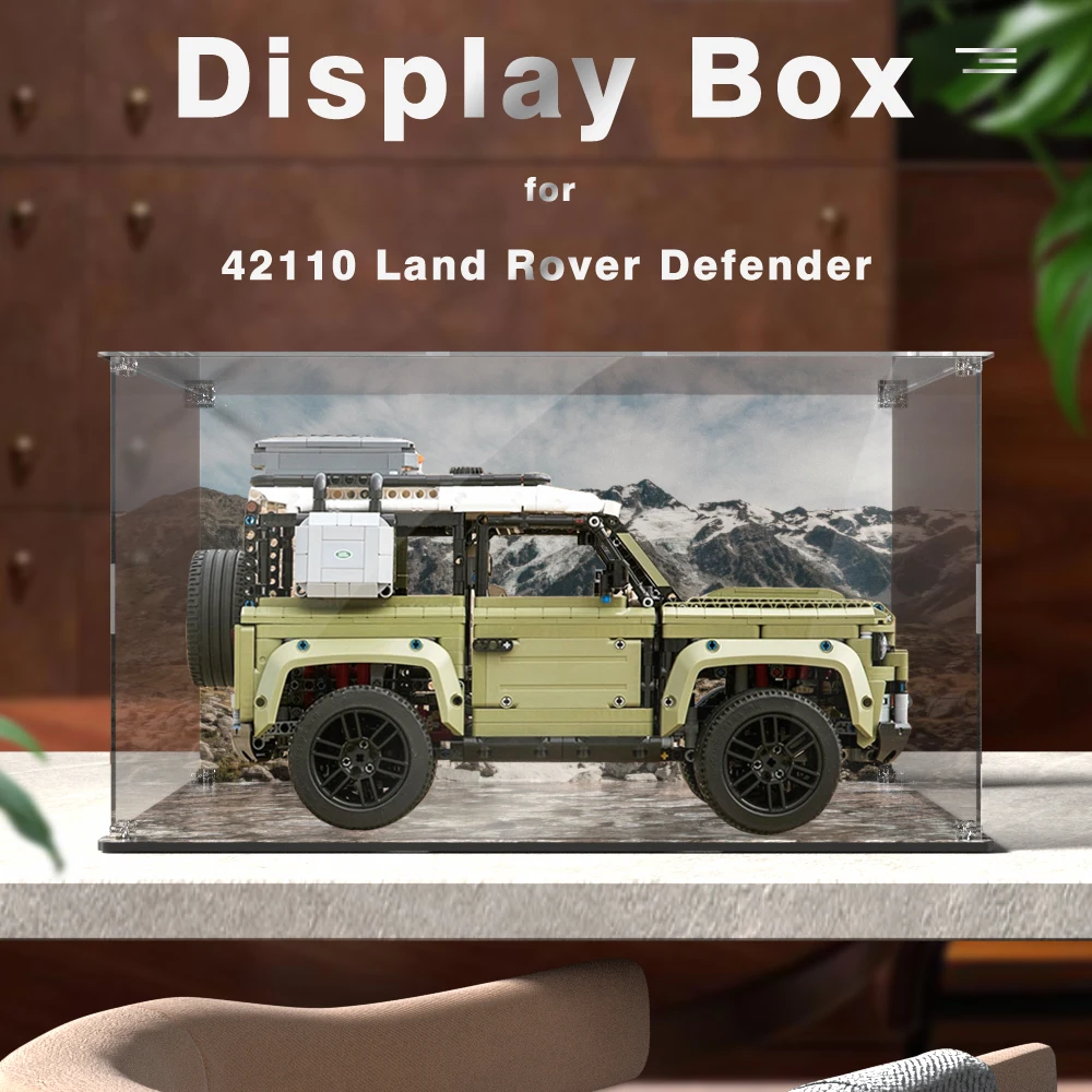 Acrylic Display Box for Lego Brick 42110 Land Rover Defender Dustproof ...