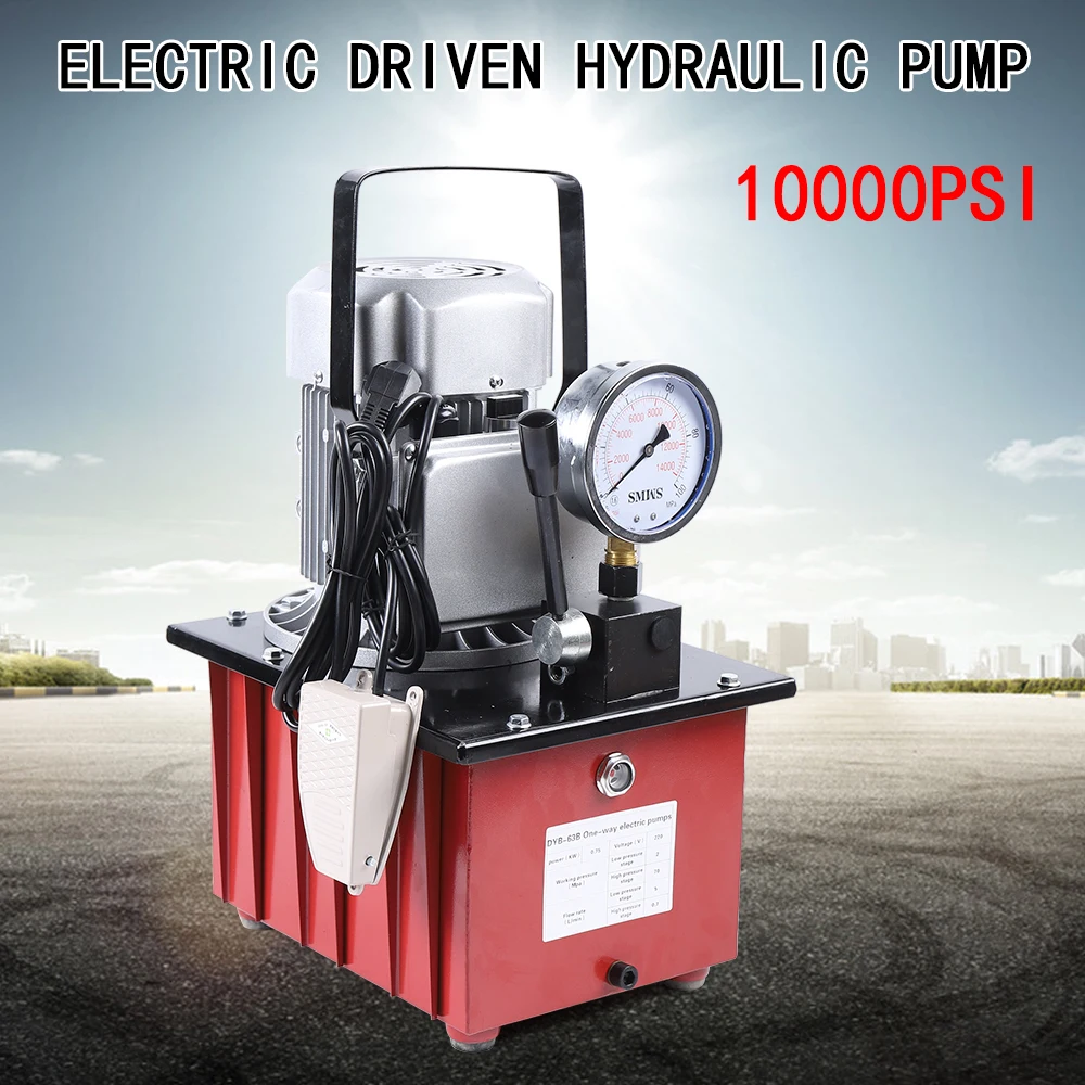 750W Electric Driven Hydraulic Pump Machine 2 70Mpa Jack Split ...