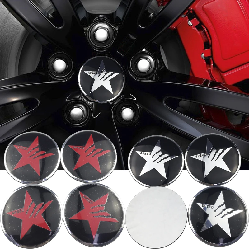 4Pcs-Star-Logo-Car-Wheel-Center-Emblem-Hub-Badge-Sticker-For-Nissan ...