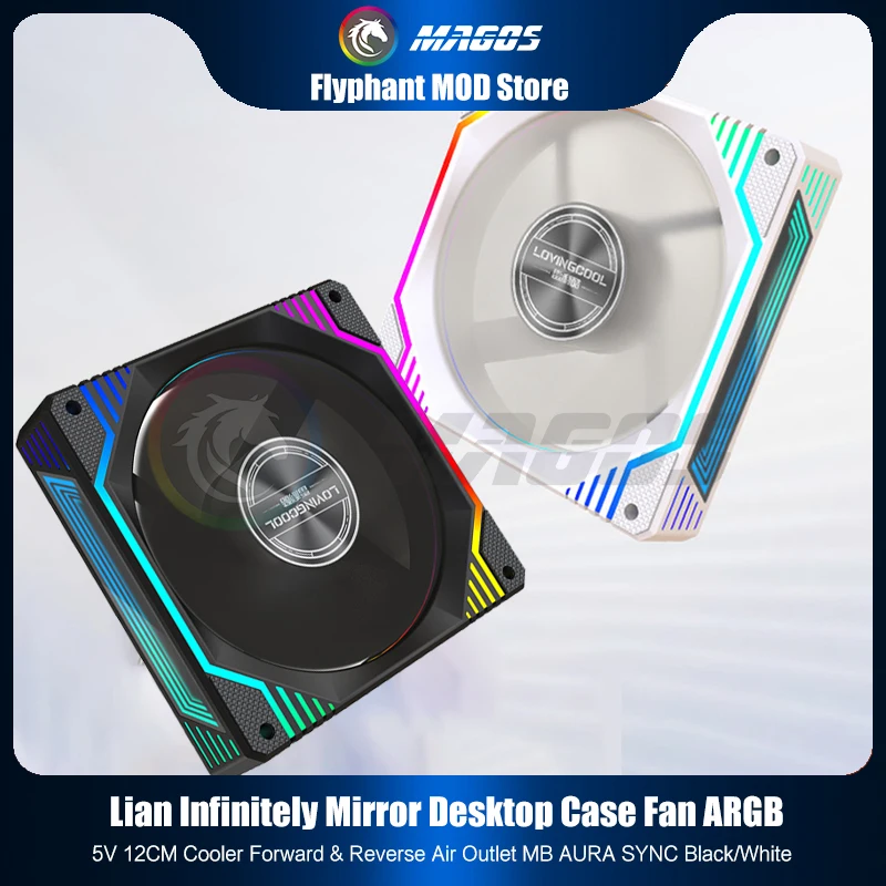 PC-Case-Mirror-RGB-Fan-Infinitely-Vision-Similar-to-Lian-Li-Fan-53CFM ...