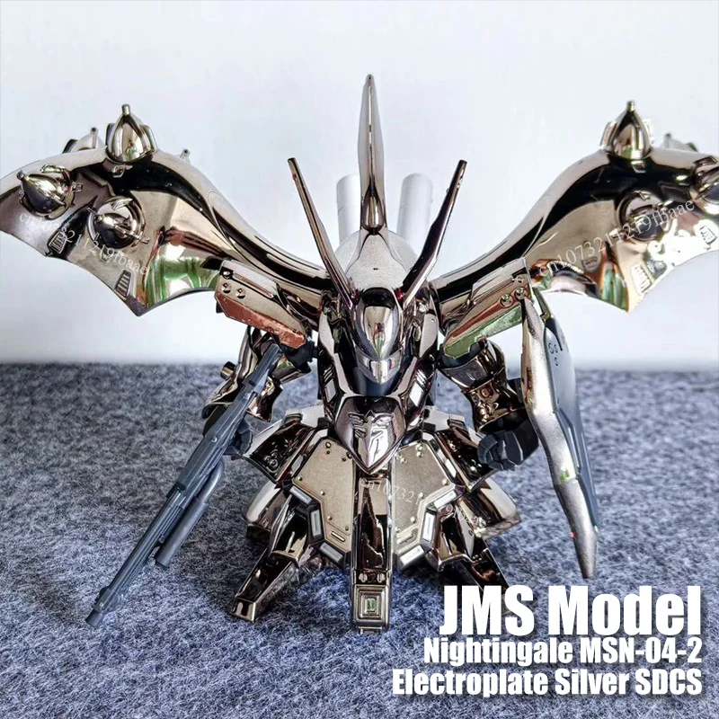 在庫あり JMS モデル ナイチンゲール MSN-04-2 SDCS 組み立てモデルキット 電気メッキシルバーカラーおもちゃ アクション ...