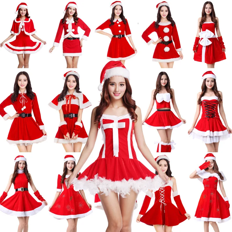 Christmas-Dress-Sexy-Women-Santa-Claus-Costume-Fancy-Dress-Sexy-Cosplay ...