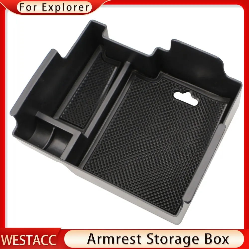 ABS-Car-Armrest-Storage-Box-Organizer-Holder-for-Ford-Explorer-2011 ...