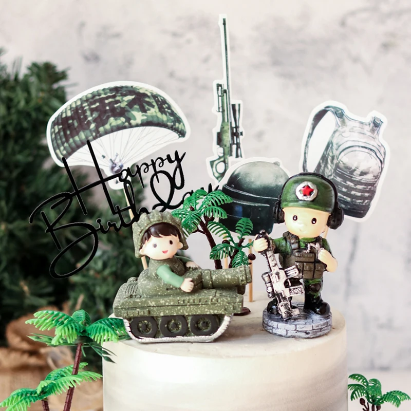 Camo Girl Boy Cake