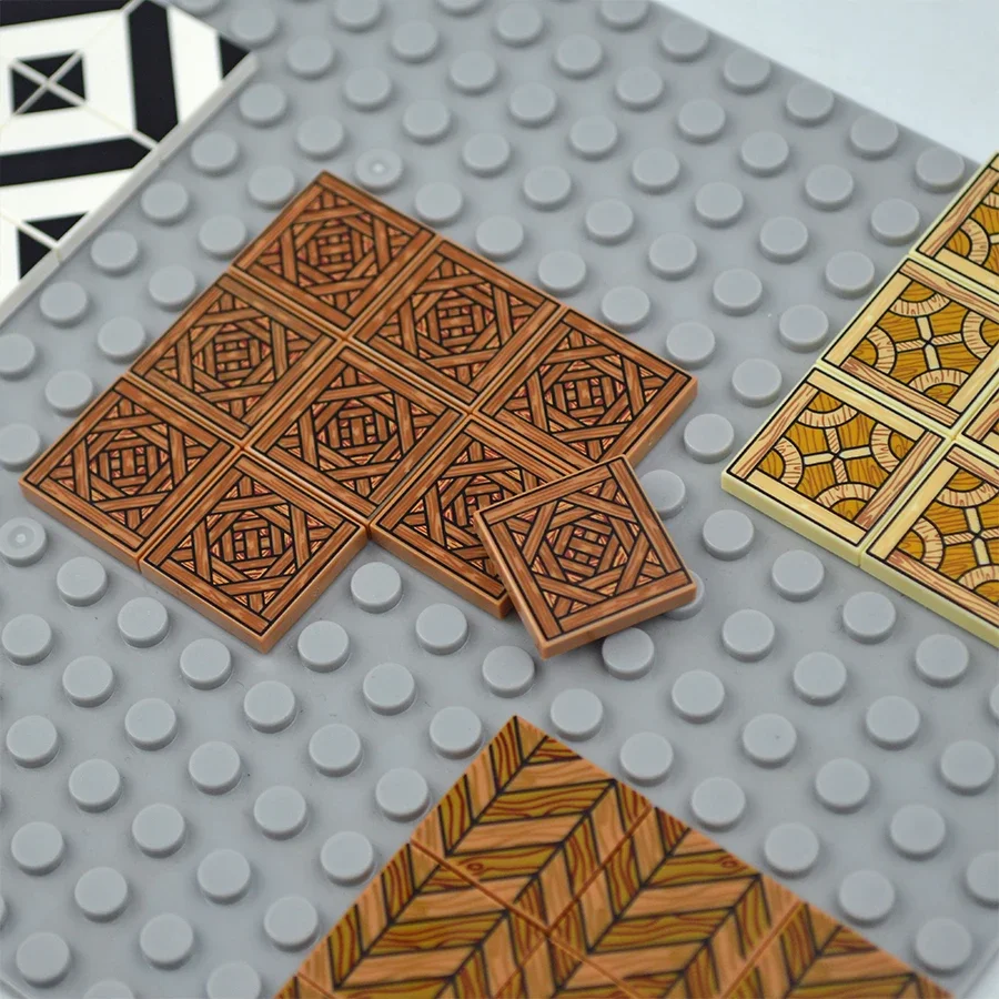 DIY-Bricks-Smooth-2x2-Floor-Printed-Tile-Assembled-Building-Blocks ...