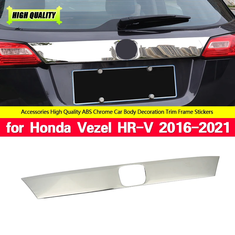 For-Honda-HR-V-HRV-Vezel-2016-2021-2017-2018-Chrome-Rear-Trunk-Cover ...