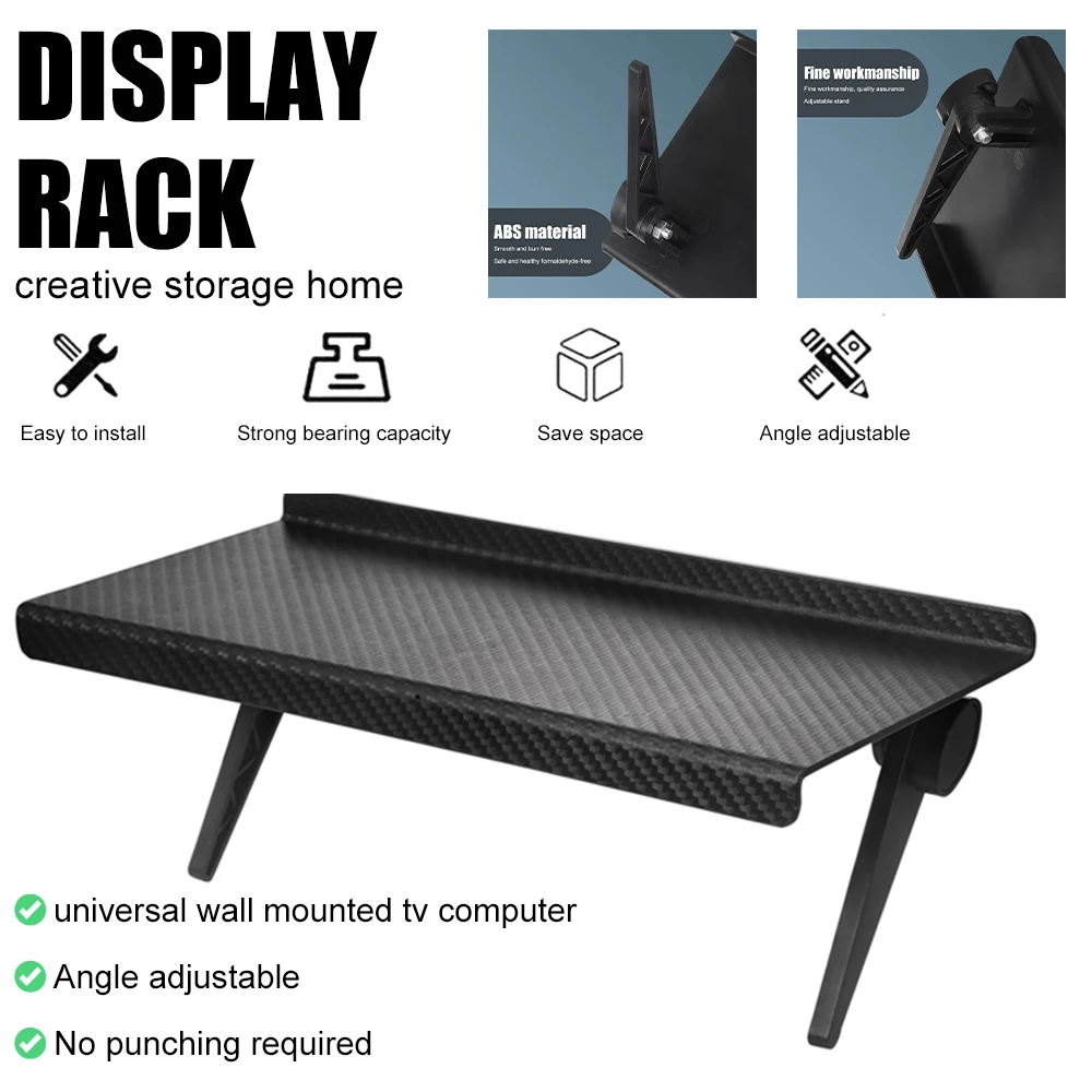 Rack Tv Monitor Organizer Shelf Adjustable Tv Screen Top Shelf Rack ...