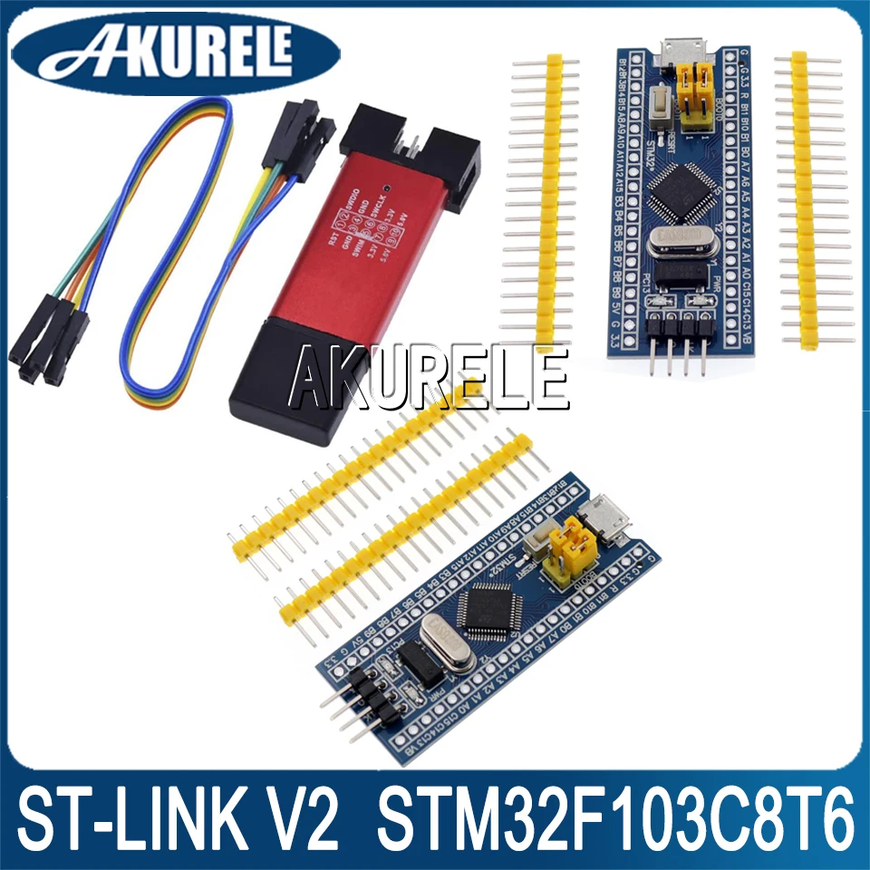ST-LINK-STM32F103C8T6-ST-Link-V2-STM32F103C6T6-Mini-STM8-STM32 ...