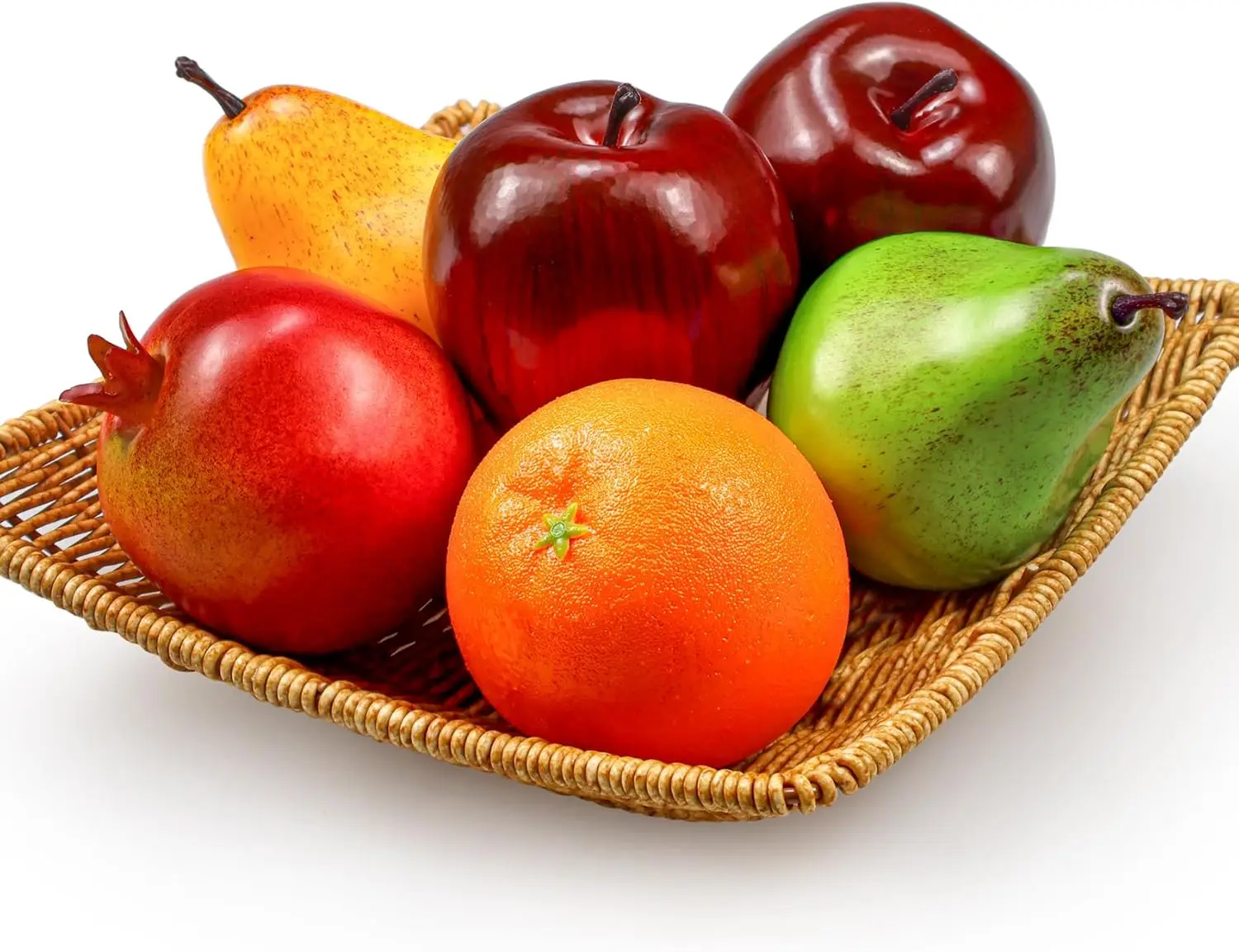 6 Pcs Artificial Fruit Pack Lifelike Pears for Home Decoration Dinner ...