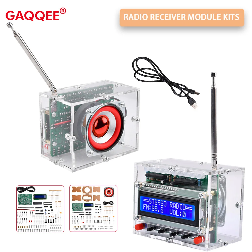 RDA5807-Radio-Receiver-Module-Kit-FM-Electronic-DIY-Circuit-Parts-LED ...