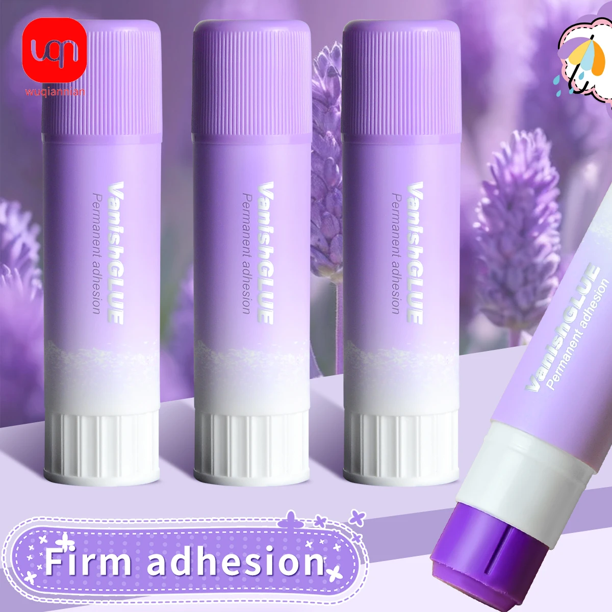 3/6/12pcs Purple School Glue Stick, Disappearing, for Children,Home ...