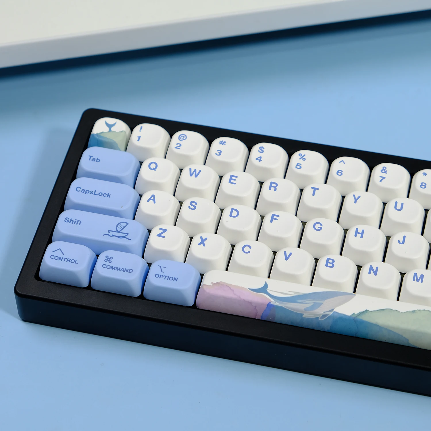 GMKFans-KOA-Keycaps-Ocean-Whale-PBT-Keycap-7u-MAC-ISO-Japanese-Korean ...