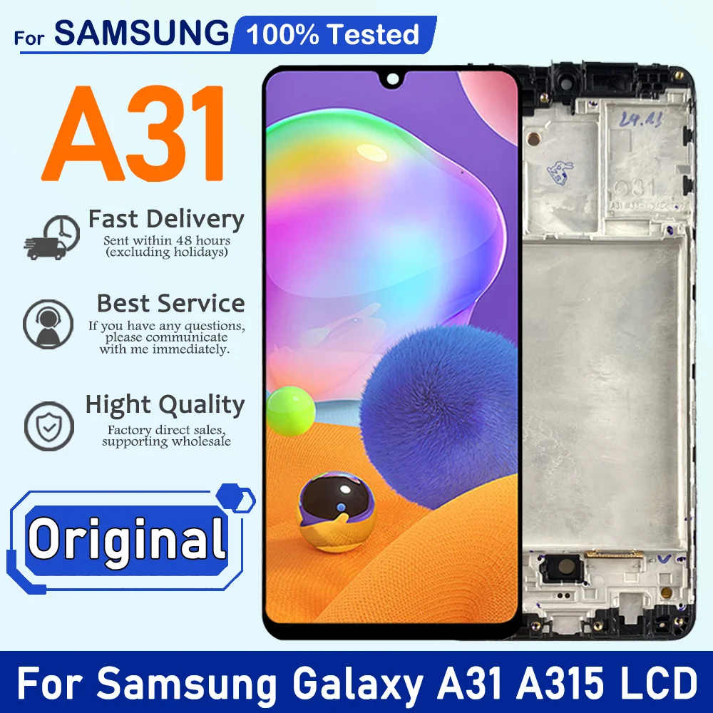 6-4-Super-AMOLED-Display-Screen-Replacement-for-Samsung-Galaxy-A31-A315 ...