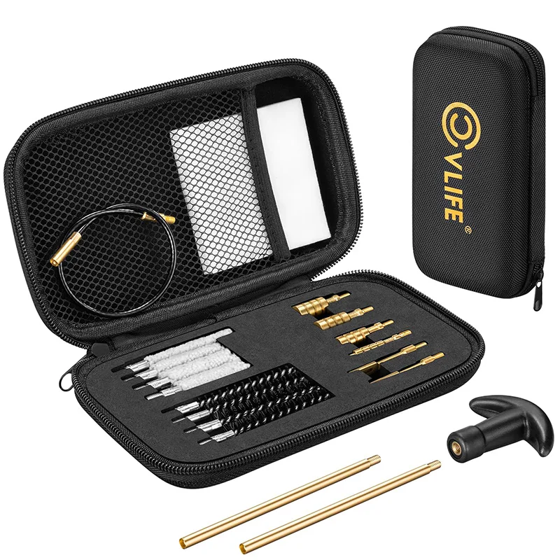 CVLIFE Compact Gun Cleaning Kit for 9mm/ .22 /.45 /.40 Universal Clean ...