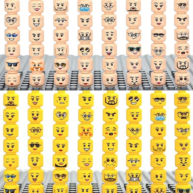 Figure-Head-Hair-Hat-Faces-Creative-Laugh-Cry-Cute-Facial-Expression ...