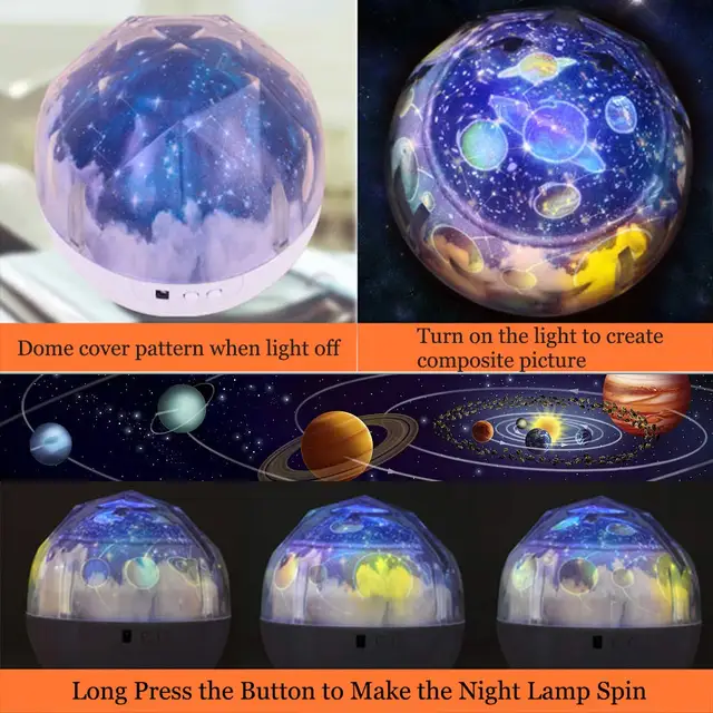 Solar System Night Light Square