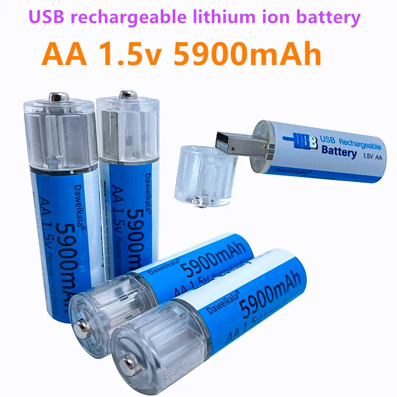 2023-New-USB-AA-1-5V-battery-USB-rechargeable-lithium-ion-battery ...