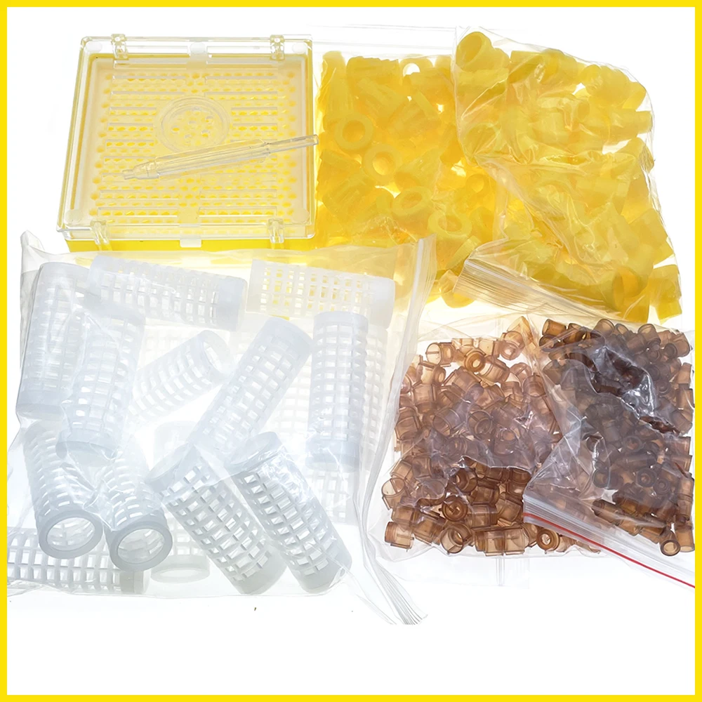 Jenter Queen Rearing Kit Nicot Cell Base Protection Cover Cage Bee ...