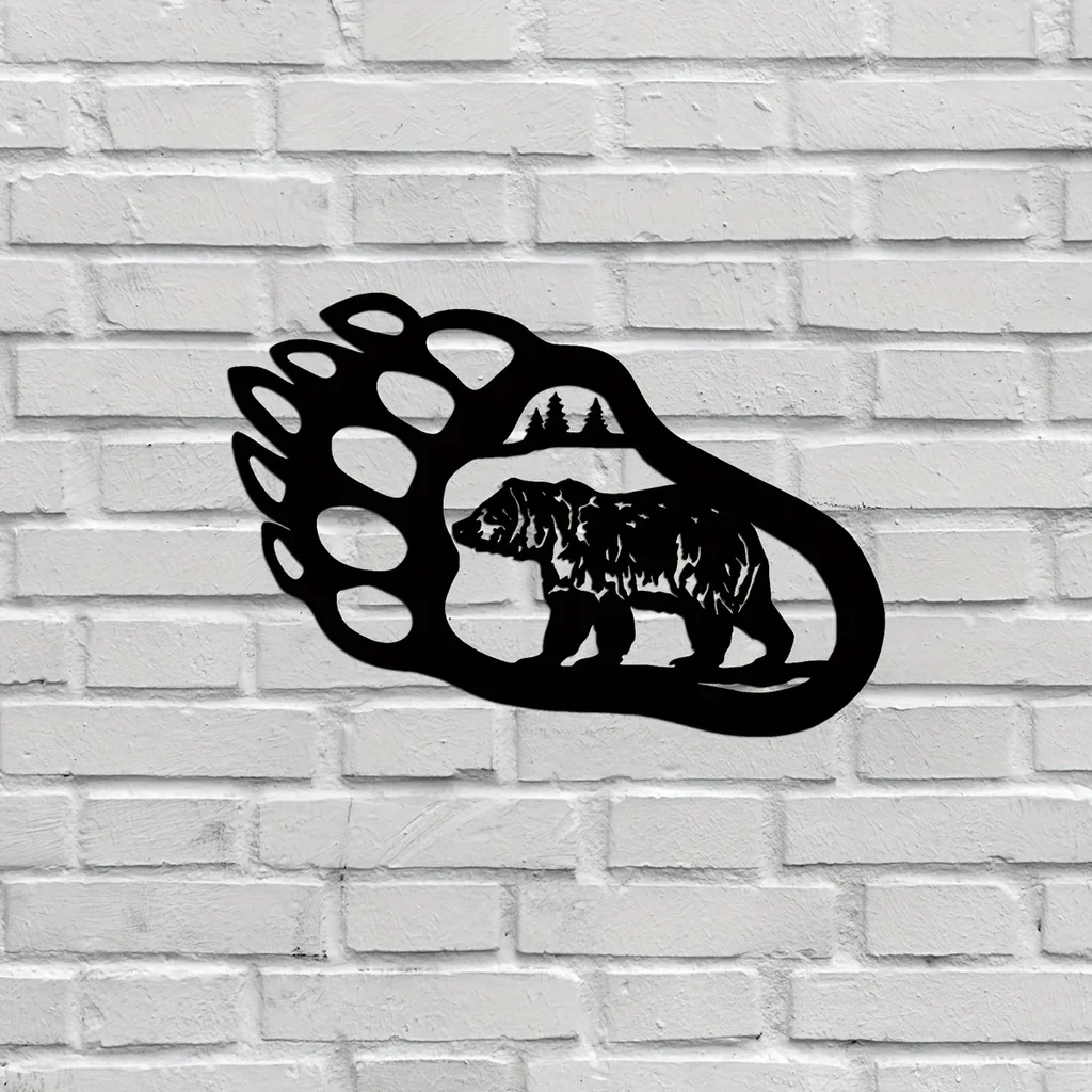 1pc-Bear-Paw-Wall-Decoration-Metal-Wall-Decor-Modern-Wall-Decor-Living ...