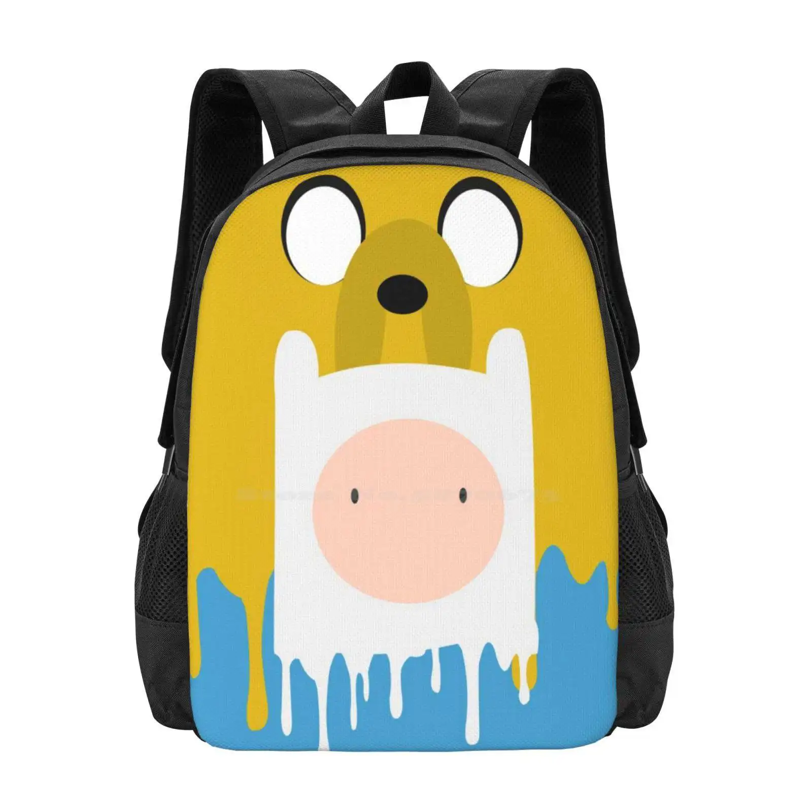 Finn-N-Jake-Splash-Design-Hot-Sale-Backpack-Fashion-Bags-Vector-Finn ...