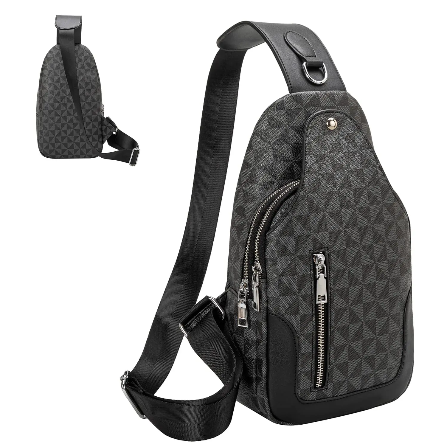 New Japan and South Korea small chest bag men's casual printing sports ...