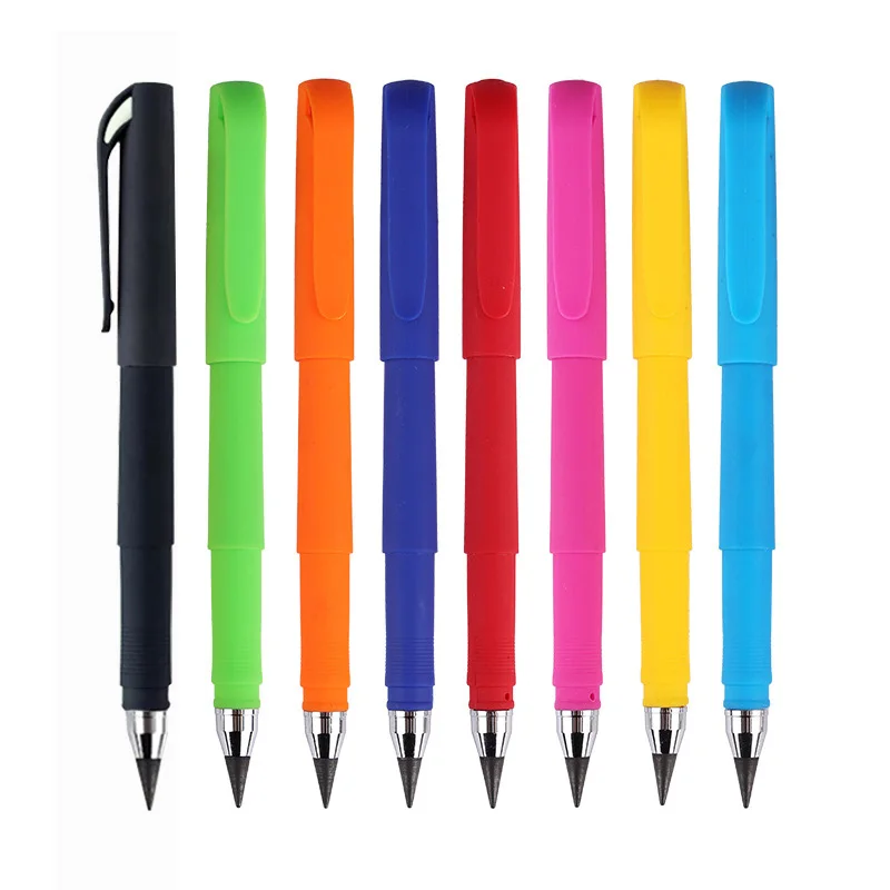 8Pcs Creative Eternal Pen Unlimited Writing Pencil No Ink Pen Erasable ...