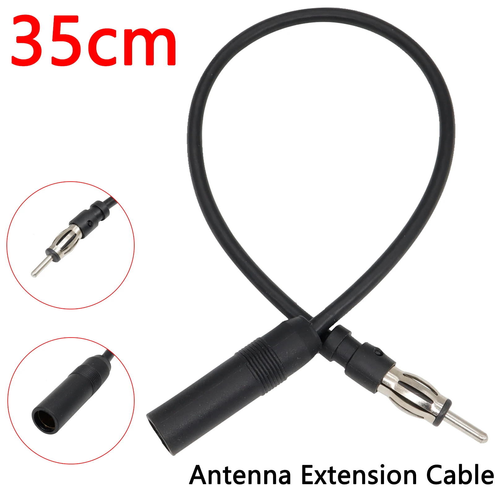 Car-Radio-Antenna-Extension-Cable-35cm-13inch-Car-FM-AM-Radio-Car ...