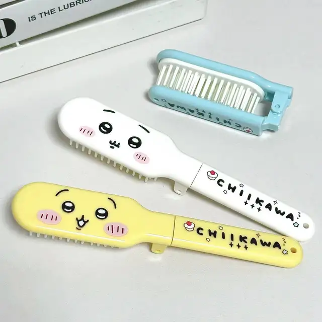 Chiikawa Portable Foldable Hair Comb Hair Brushes - Chiikawa Plush