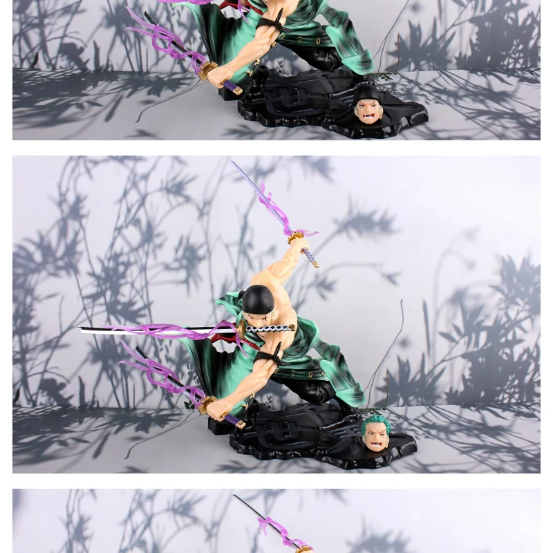 2 Colors One Piece Animation Action Figure Roronoa Zoro Model 26cm PVC ...