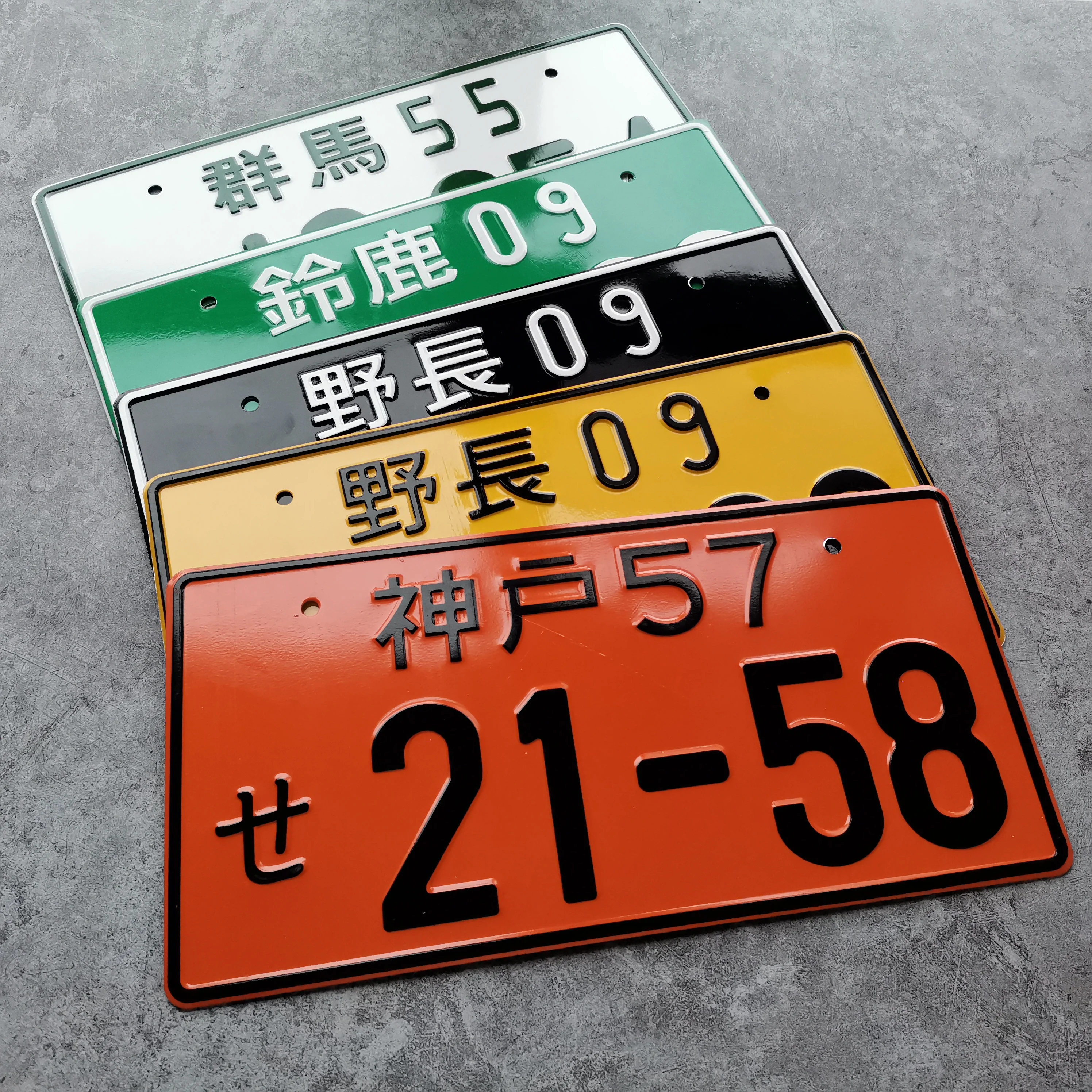 Universal-Aluminum-Tag-Japanese-Style-License-Plate-JDM-Car-Accessories ...