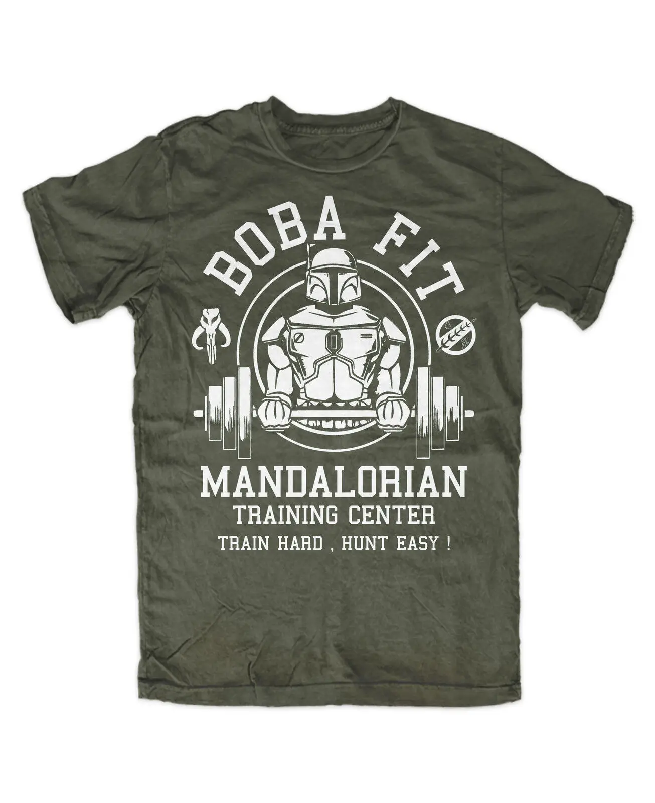 Boba-Fit-camisa-de-culta-de-oliva-divertida-para-gimnasio-entrenamiento ...