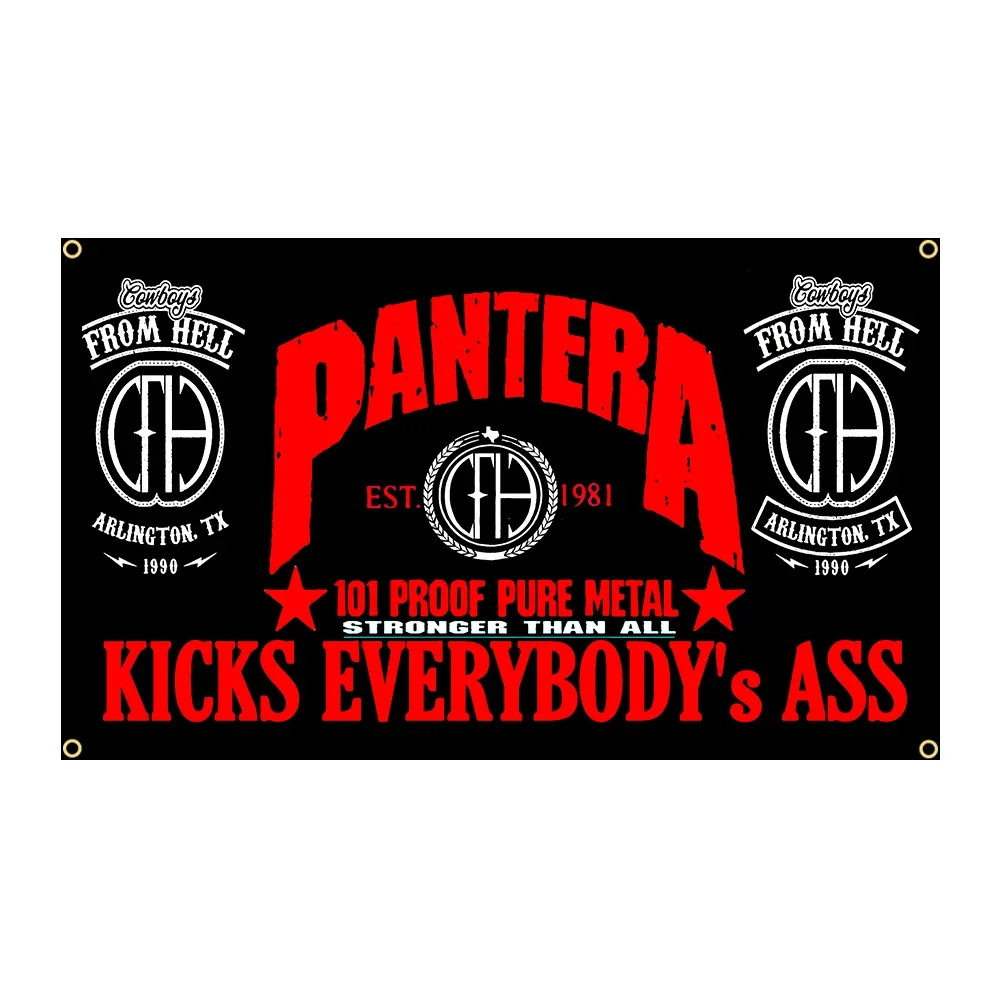 3x5 Ft 90x150cm Pantera Heavy Mental Rock Band Flag Polyester Printed ...