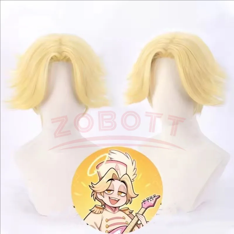Abel Cosplay Yellow Wig Hazzbin Anime Hotel Disguise For Adult Men ...