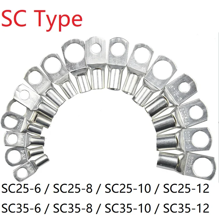 5pc-SC25-SC35-SC-Type-Wire-Nose-Terminal-Bare-Copper-Battery-Block-Lugs ...