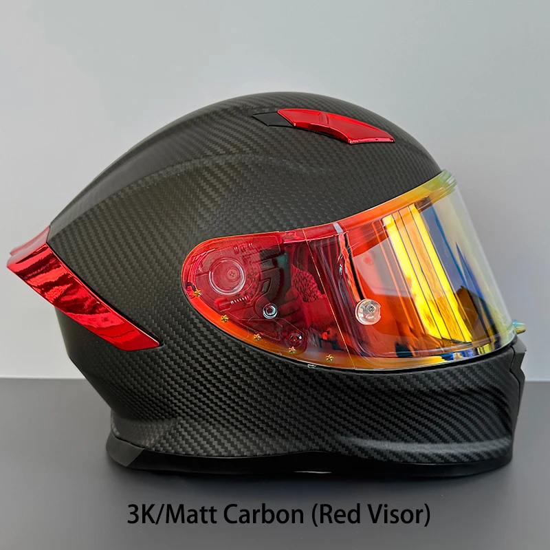 3K-Matt-Black-Carbon-Fiber-Helmet-Full-Face-Racing-Motorbike-Helmet ...