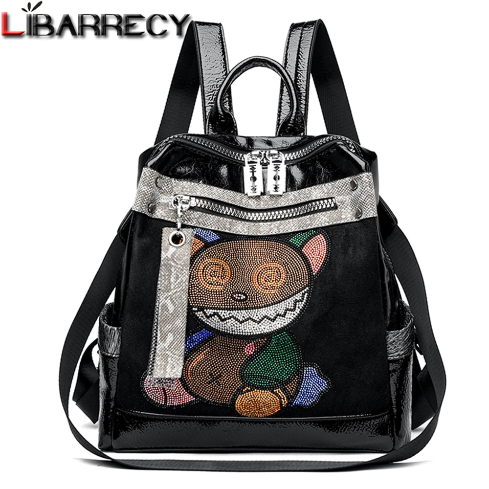 Luxury-High-Quality-Women-s-Designer-Diamond-Printing-Backpacks-Fashion ...