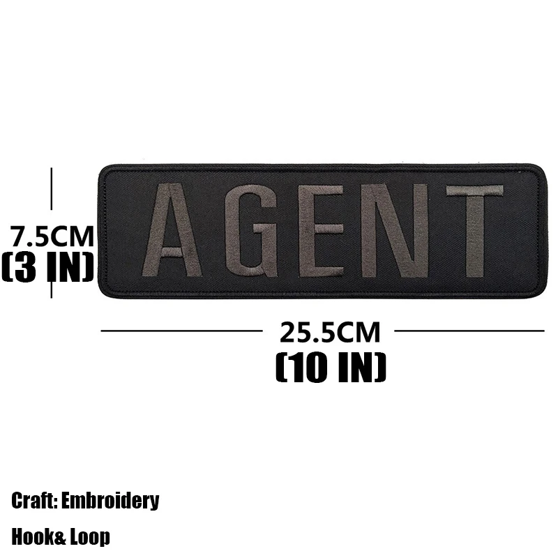 Patch brodé d'agent de sécurité Patchs de broderie tactiques militaires ...