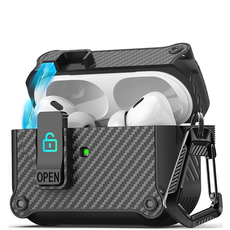 for-AirPod-Pro-Case-Cover-Automatic-Lock-Shockproof-Case-Compatible ...