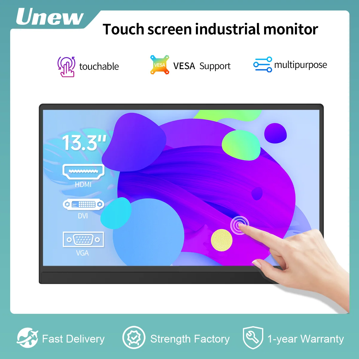 Unew-13-3-Monitor-LCD-port-til-com-painel-de-toque-1920x1080-IPS-tela ...