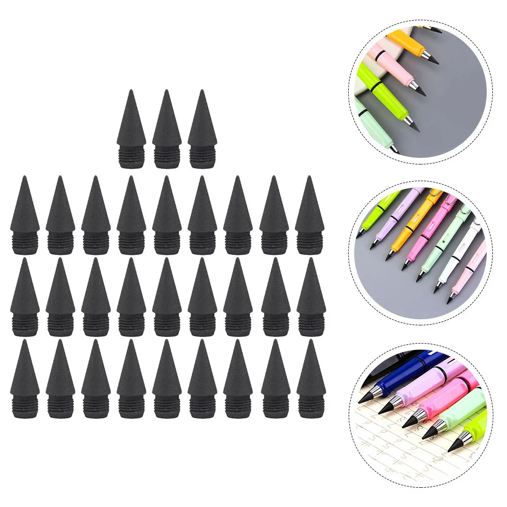 25-Pcs-Replacement-Pencil-Tip-Writing-Pencils-Nibs-Portable-Inkless ...