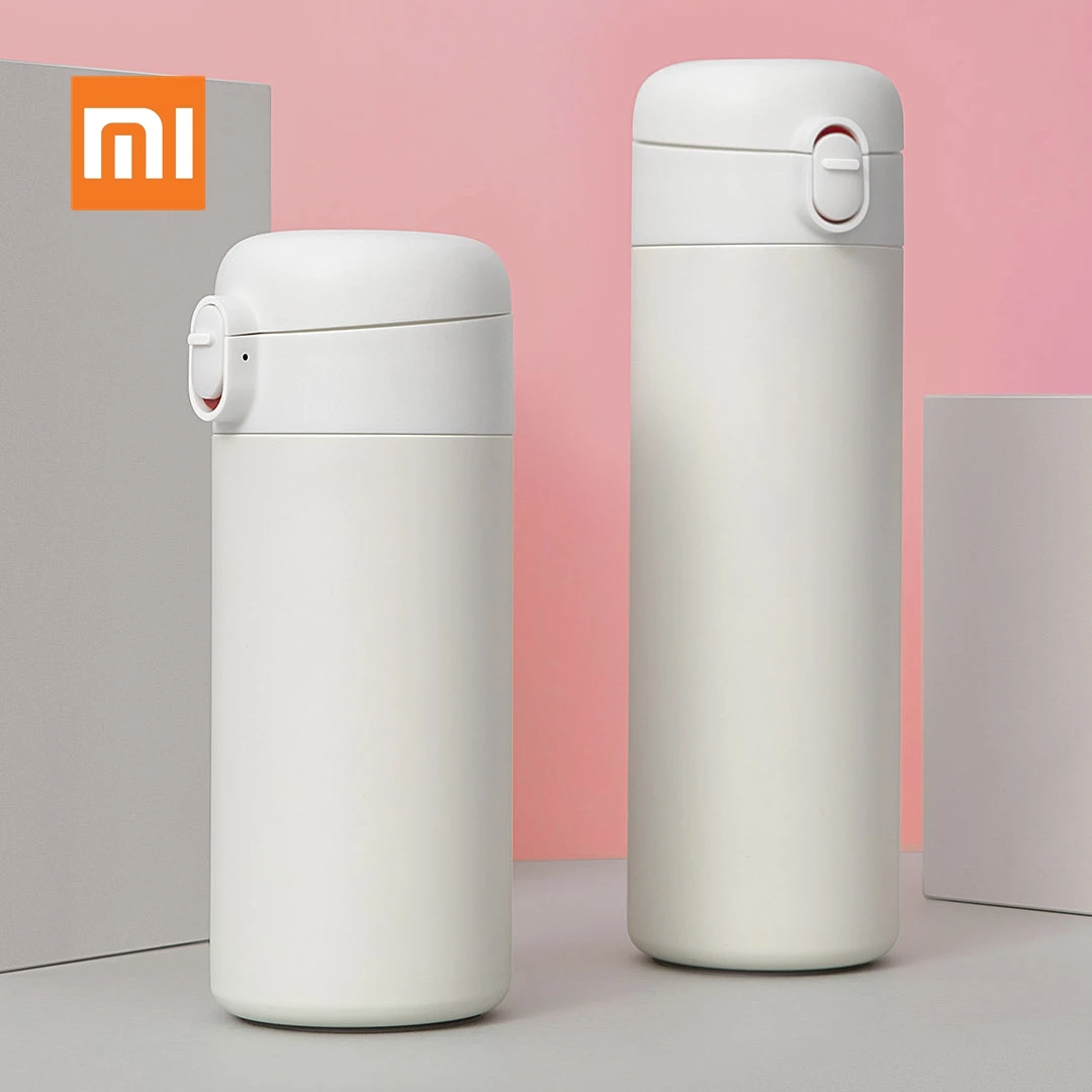 Original Xiaomi Mi Mijia Pinlo Stainless Steel Vacuum Cup Portable 24 Hours Flask Water Smart ...