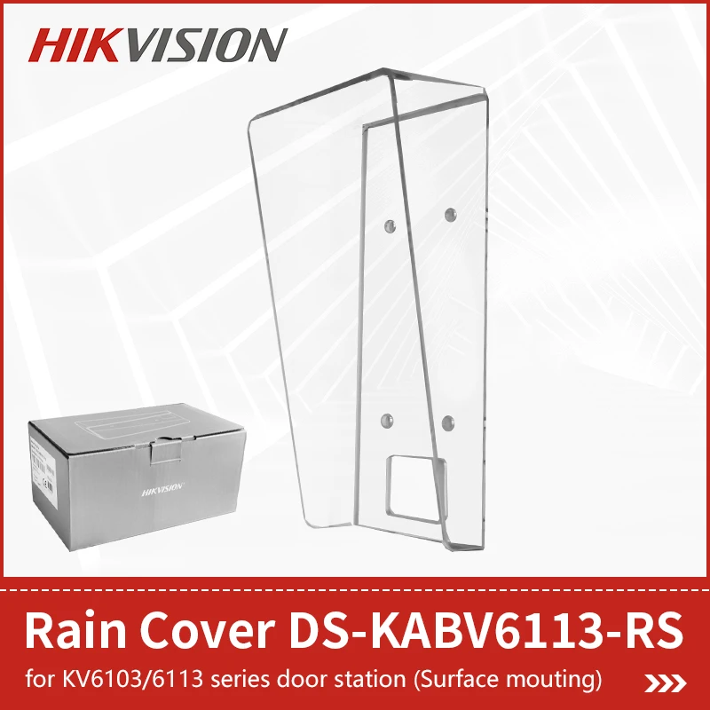 Hikvision Original DS-KABV6113-RS Plastic Rain Cover for DS-KV6103-PE1 ...