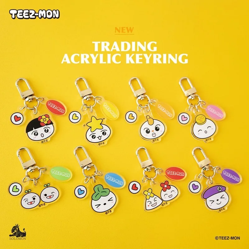 Kpop-A-TEEZ-Cute-Keychain-Keyring-Bead-Chain-Pendant-Hongjoong-Seonghwa ...