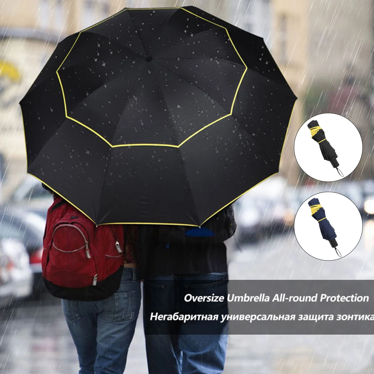 Extra-Large-Folding-Umbrella-10-Ribs-Thicken-Double-Layer-Anti-UV-Golf ...