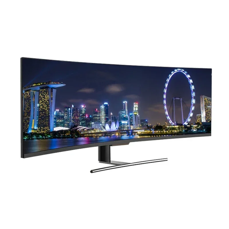 Pantalla-superancha-Lcd-4k-para-videojuegos-Monitor-curvo-de-144hz-49 ...