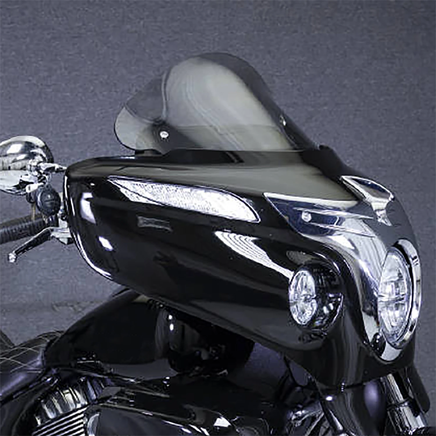 Motorcycle Front Windshield Spoiler Wind Deflector Baffle For Indian ...