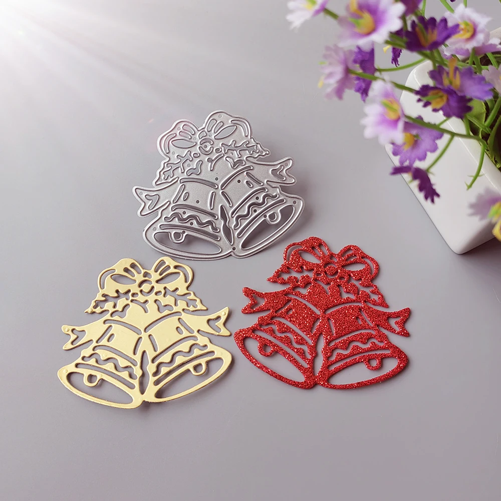 New-beautiful-Christmas-bell-cutting-dies-scrapbook-decoration-embossed ...