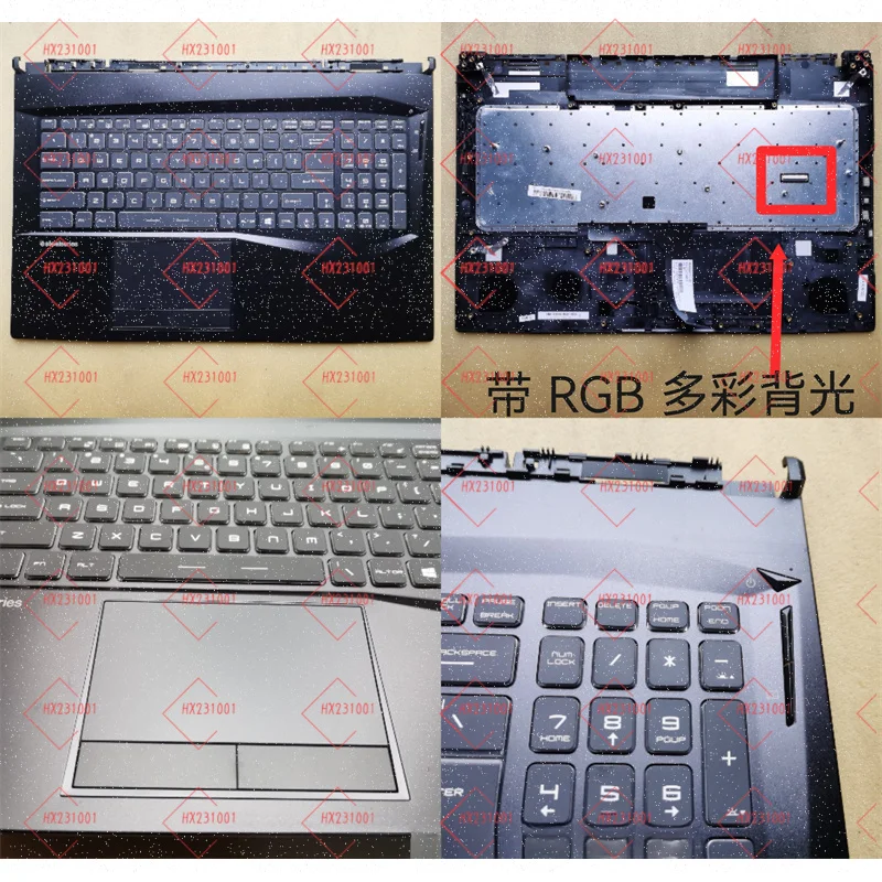 New For MSI GE75 RAIDER 8RF 8RE 9SE 9SF 10SFS MS-17E1 Palmrest & Bottom ...