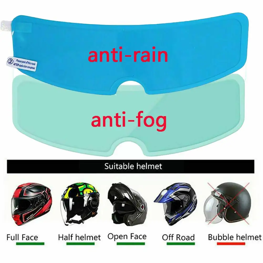 1pcs-Universal-Motorcycle-Helmet-Waterproof-Lens-Film-Helmet-Fog-Rain ...